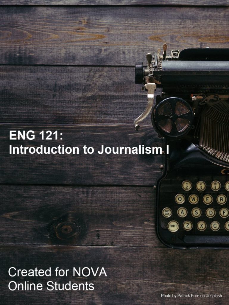 Introduction to Journalism I – Simple Book Publishing